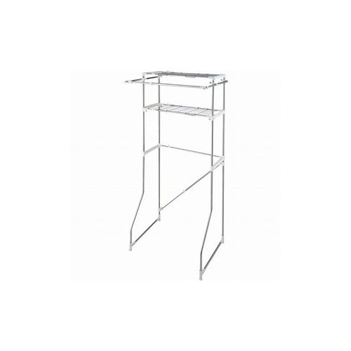 【商品スペック】■特長・洗濯機を移動せずに設置できます。・洗濯ものを仮干しできる便利な仮掛けバー付きです。・洗濯機に合わせて幅・棚の位置を調節できるランドリーラックです。・棚の位置は床上約95cm〜175cmまで調節が可能です。■用途■仕様...