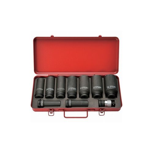 【商品スペック】■特長・ワンタッチアダプター使用で作業効率アップ■用途・各種6角ボルト、ナットの締め緩め■仕様・差込角(mm)：12.7・対辺形状：6角・セット内容(点)：10・セット内容(mm)：17,19,21,24,26,27,30,...