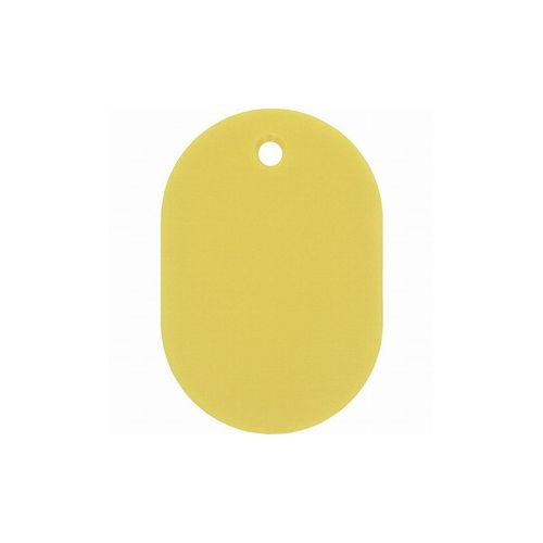【商品スペック】■特長・キーホルダーや番号札に最適です。・色を組み合わせてご使用ください。■用途・分類・整理等における表示用名札として。■仕様・色：イエロー・縦(mm)：60・横(mm)：40・厚さ(mm)：2.5・穴径(mm)：4■仕様2...