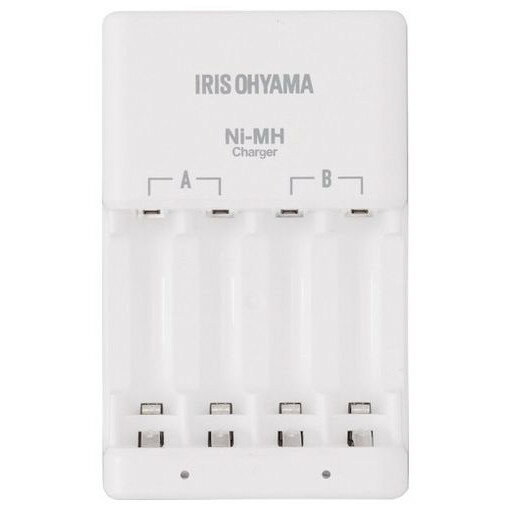 【商品スペック】特長●単3形と単4形の兼用タイプで、混合充電ができます。（4本）●ニッケル水素電池を充電します。用途●ニッケル水素電池の充電に。仕様●タイプ：通常充電●最大充電本数：4本●奥行(mm)：108●種類：通常充電●充電時間：単3...