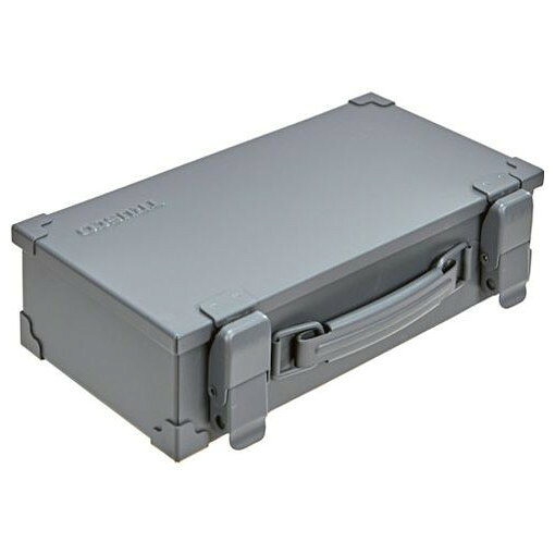 【商品スペック】特長●トランク型の工具箱です。●片開き開閉式です。用途仕様●色：アーセナルグレー●外形寸法(mm)間口：270●外形寸法(mm)奥行：145●外形寸法(mm)高さ：70●有効内寸(mm)間口：258●有効内寸(mm)奥行：1...