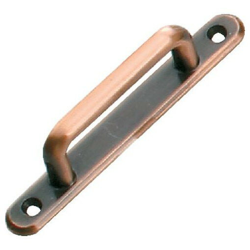 【商品スペック】特長●シンプルなデザイン落ち着いた色合い、表からのビス止めで簡単に取付が出来ます。用途●ドア、家具用の取手として。仕様●色：ジャーマンブロンズ●幅(mm)：90●奥行(mm)：12●高さ(mm)：24●穴径(mm)：7●P(...