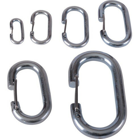 【商品スペック】特長●シンプルな形状のフックです。用途●チェーン・ワイヤ・ロープなどの連結や、端末の金具のジョイントに。仕様●使用荷重(kN)：0.4●D(mm)：7.7●L(mm)：71.2●S(mm)：14.0●W(mm)：37.9●R...