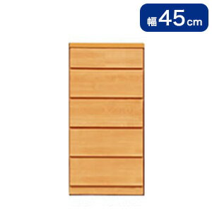 素材：プリント紙化粧繊維版商品サイズ：幅45×奥行30×高さ97cm重量：21.0kg生産国：日本製完成品or組立：完成品特徴：奥行30cmとスリムなチェスト特徴[2]：省スペースで置ける薄型仕様【代引きについて】こちらの商品は、代引きでの...