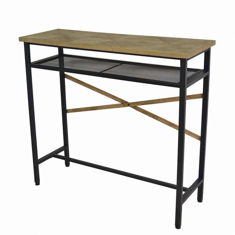 【商品説明】カレイドシリーズは三角形にカットした古材風のパイン材をジオメトリックに並べた、質感の高い天板・棚板に、無骨でシンプルなアイアンパイプを組み合わせたシリーズです。生産国:中国素材・材質:天然木(パイン)中芯材:中質繊維板(裏面突板...