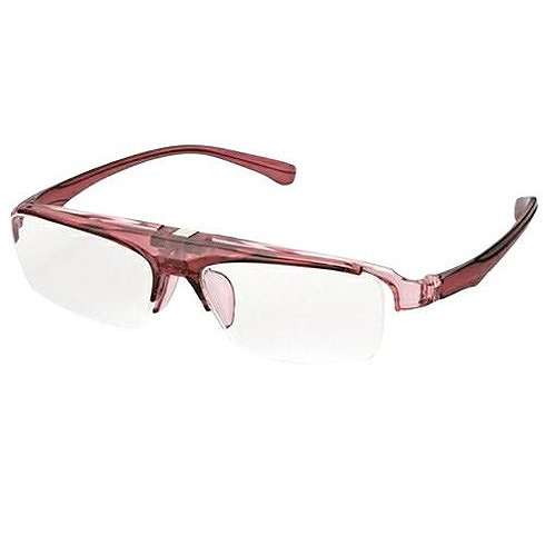 【商品説明】ブルーライトカット率約35%の、ハネ上げ老眼鏡です。生産国:中国素材・材質:レンズ:アクリルフロント・テンプル:ポリカーボネート商品サイズ:(約)レンズの横幅:53mm、ブリッジの長さ:15mm、テンプルの長さ:138mm、天地...