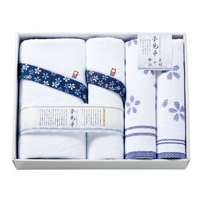 【商品詳細】日本のタオルの2大名産地である「今治」と「泉州」を組み合わせ、使い心地の良いシンプルなタオルをセットしました。現品サイズ・内容:60×120cmバスタオル(今治)1枚・34×80cmフェイスタオル(今治・泉州)各1枚・34×35...