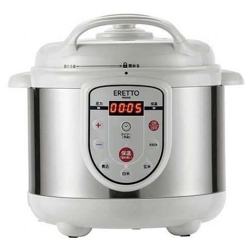 【商品特長】加熱時間をスイッチ操作でラクラク調整。圧力調理で時短料理!白米・玄米・煮込みメニューがワンボタン!その他はお好み調理で時間を選択して加熱します。内鍋は水量メモリ付。レシピブックを参考に目安を覚えて調理ができます!加熱時間をスイッ...