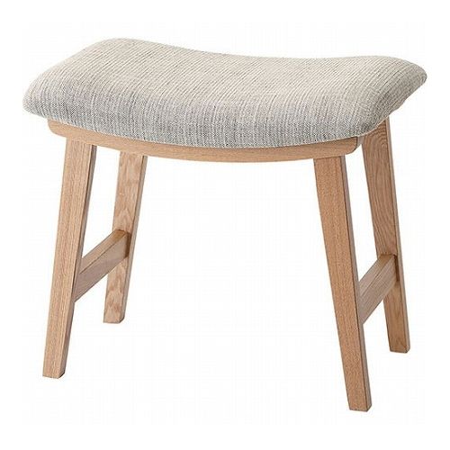 より良いくらしのために。東谷のLIGHT FURNITURE/トロペ スツールサイズ:W48×D33×H42cm素材:天然木(アッシュ) ウレタン塗装 積層合板 ポリエステル コットン組立:完成品静的耐荷重:80kg原産地:中国サイズ：幅4...