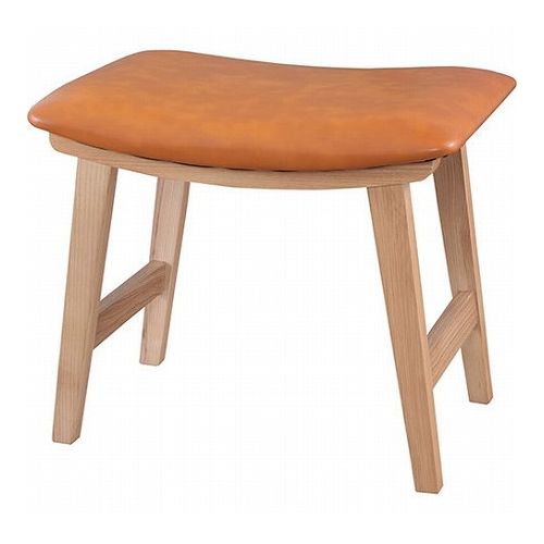 より良いくらしのために。東谷のLIGHT FURNITURE/トロペ スツールサイズ:W48×D33×H42cm素材:天然木(アッシュ) ウレタン塗装 積層合板 ソフトレザー組立:完成品静的耐荷重:80kg原産地:中国サイズ：幅49×高さ4...