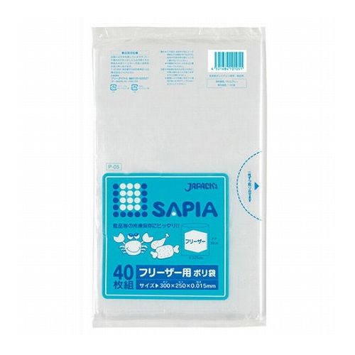 保存ポリ袋フリーザ40枚入半透幅広い用途で使えるスタンダードな保存ポリ袋。商品サイズ : 厚み0.015×ヨコ250×タテ300mm素材 : LDPE生産国 : インドネシア【代引きについて】こちらの商品は、代引きでの出荷は受け付けておりま...