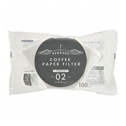 ペガサス コーヒーペーパーフィルター 2〜4杯用 100枚入ペガサスドリッパー 02(2-4杯用)にお使いいただけるペーパーフィルター個箱サイズ : 幅240×奥155x高35mm本体重量 : 114g素材 : パルプ生産国 : 日本【代引...