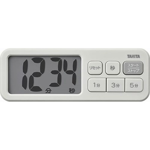 抗菌でか見えタイマー特長〇文字高30mmの「でか見え」表示〇1分、3分、5分ボタンで時間をらくらく設定〇本体樹脂の抗菌加工SIAA(抗菌製品技術協議会)の認証取得※本体裏面に「抗菌」の刻印〇インテリアになじむマットな色味仕様メーカー品番:T...