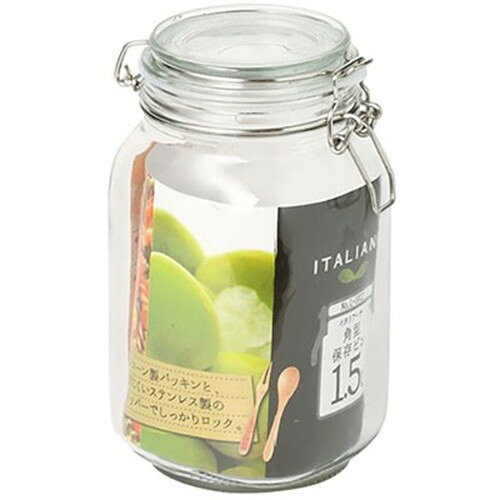イタリアーナ角型保存ビン1.5L特長イタリアーナ角型保存ビン1.5L仕様製品サイズ(約):105×105×220mm(径:95mm)製品重量(約):990g満水容量(約):1620ml素材:ソーダガラス,シリコンゴム生産国:中国メーカー名：...