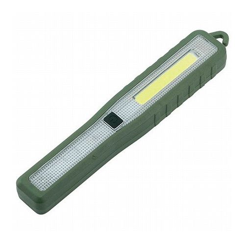 セーブインダストリーCOBスリムワークライトグリーン特長マグネットとフックが付いているため、壁に貼り付けたり吊るして使用することが出来ます。スリムな形状になっているためポケットやバックに入れて持ち運びがしやすい大きさです。ライトの明るさは強...