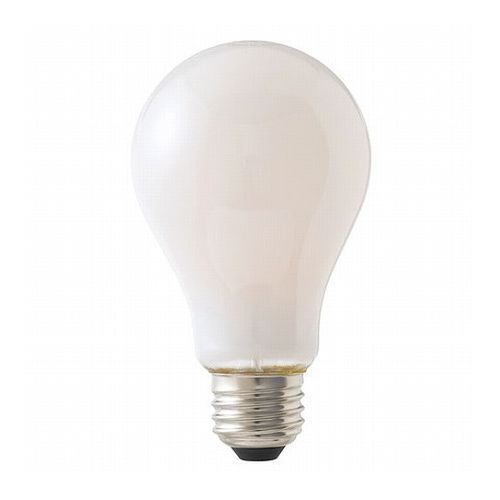 フィラメント式LED電球100W相当電球色ホワイト特長一般電球のように全方向に光が広がり、色合いも白熱電球と変わらないLED電球です。仕様・光色:電球色相当・使用電圧:AC100V・定格消費電力:11.9W・サイズ:長さ117mm・Φ67m...