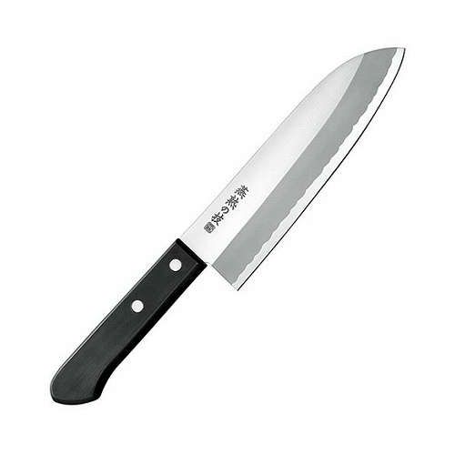 【商品詳細】・肉、魚、野菜などオールマイティに使える三徳包丁。・刀身はさびにくく、お手入れのしやすいステンレス刃物鋼を採用。【仕様】・素材 : 刀身…ステンレス刃物鋼、ハンドル…PBT樹脂・サイズ : 全長28cm、刃渡り16.5cm・製品...