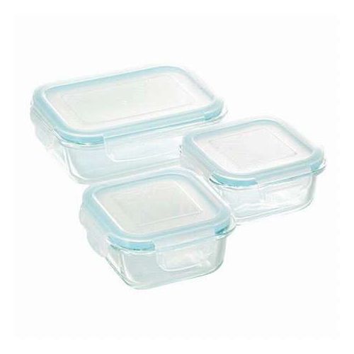 電子レンジ・オーブン・冷蔵・冷凍・食器洗い機で使用可能。テーブルウェアとしてもご使用いただけます。電子レンジやオーブンでのお料理にも使えて便利!食洗機OK。蓋を4面ロック材質 : 本体…耐熱ガラス、フタ(保存容器のみ)…ポリプロピレン(耐熱...