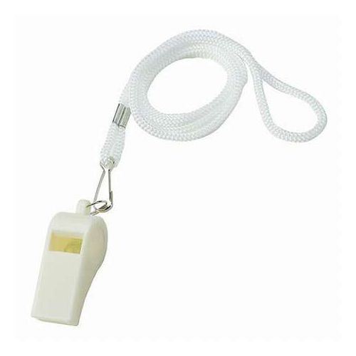 シンプルで使いやすい!ひも付きで便利なホイッスル!首掛けひも付きで便利なホイッスルです。首掛けひも付きで両手が自由に使えるため、応援やダンスパフォーマンスはもちろん、防災グッズとしても役立ちます。クリアな音がしっかり響き、イベントでは盛り上...