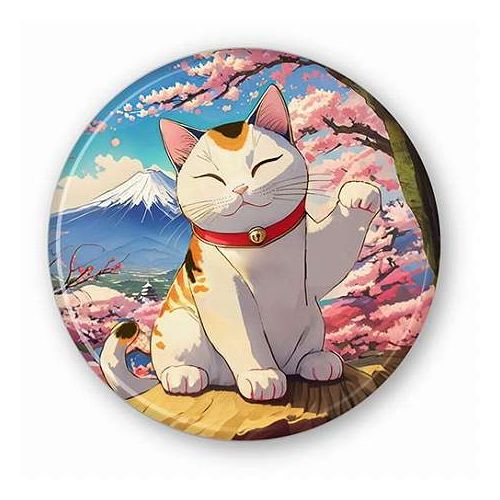 招き猫柄のマグネット!海外で人気の招き猫デザインのマグネットです。冷蔵庫やホワイトボード、ロッカーなど、金属面に貼り付けることができ、メモや写真を固定するのに便利です。日本らしいデザインかつ実用性も兼ね備えたインテリアアイテムとして、インバ...