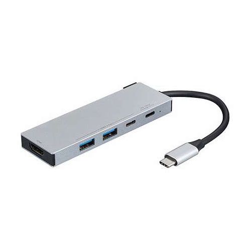 5つの機能が1つにまとまる薄さ1cmスリムボディ4K60Hz対応コネクタを本体に固定出来るケーブルホルダー付きパワーデリバリー100Wに対応●本体寸法/本体重量:W108×D34×H11mm/約48g●ケーブル長:約10cm●USB規格:V...