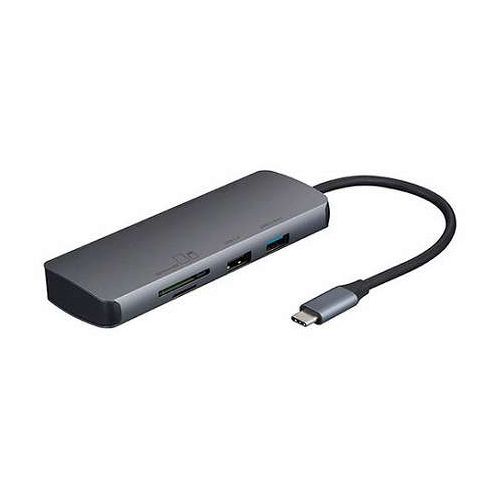 8つの機能が1つにまとまる4K60Hz対応コネクタを本体に収納出来るので持ち運びに便利。パワーデリバリー100Wに対応●本体寸法/本体重量:W121×D43×H17mm/約67g●ケーブル長:約15cm●USB規格:Ver.3.2Gen1(...