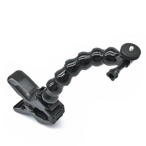 フレキシブル ロングネッククリップ■カメラ用三脚ネジ対応機器を取付可能■固めのクリップ 関節が機器をしっかり固定■クリップ部の調整ベルトを使ってパイプなどにも固定可能■関節は個々に付け外し可能。ネックの長さをアレンジできる●製品構成: 本体...