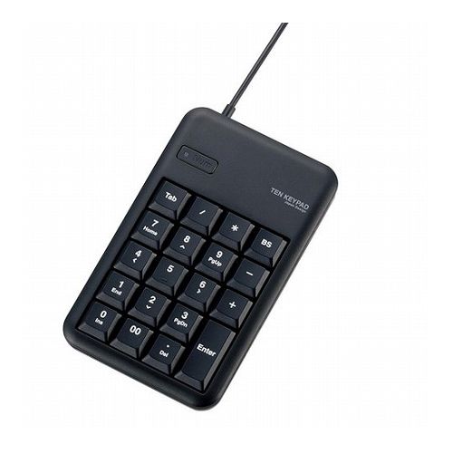 ●Excelでの作業に便利な[Tab]キーと、数字の入力に便利な[00]キーが付いたスタンダードなコンパクトUSBテンキーパッドです。●机上の省スペースに役立つコンパクトサイズです。●NumLockのオン/オフの状態がひと目でわかるLEDラ...