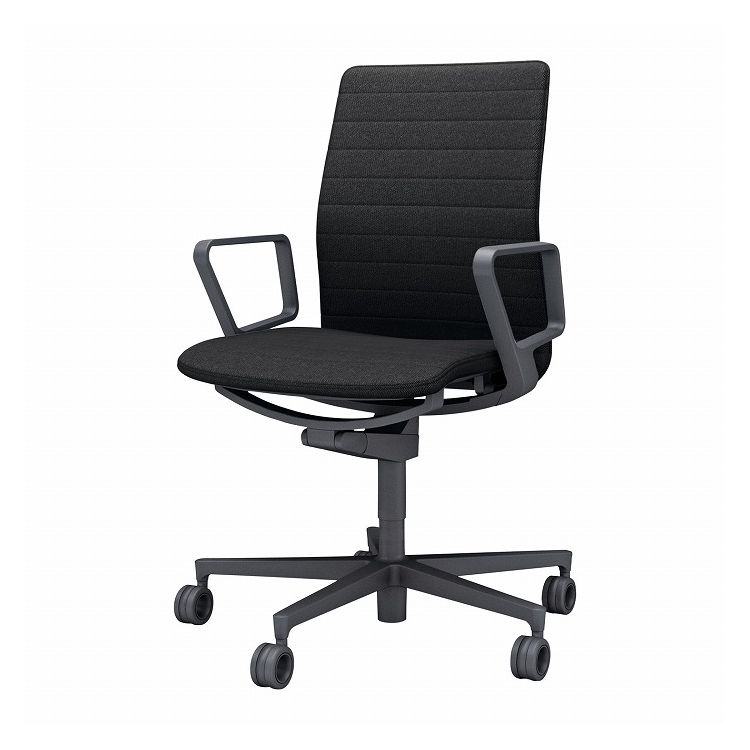 【商品特長】リビングライクな空間に溶けこむなめらかな曲線を描くタスクチェアー【スペック】●外寸法／幅680×奥行570×高さ905〜995mm●座面寸法／幅480×奥行450●座面高さ／430〜520mm●質量／12.9kg●材質／背：（背...