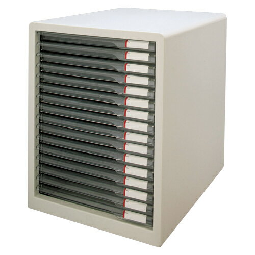 ●仕様／A4超浅型16段●寸法／幅265×奥行350×高さ345mm●引出内寸法／幅228×奥行318×高さ14mm●質量／4800g●カラー／ライトグレー●材質／ポリプロピレン、スチロール樹脂●引き出しサイズ／A4サイズ●単位／1個●メー...