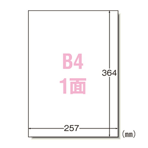 規格：B4判ノーカット。寸法：横257×縦364mm。紙種：上質紙。総紙厚：0.13mm。対応プリンタ：熱転写、モノクロレーザー、カラーレーザー、インクジェット、モノクロコピー、ドット。100枚入。【送料について】北海道、沖縄、離島は送料を...