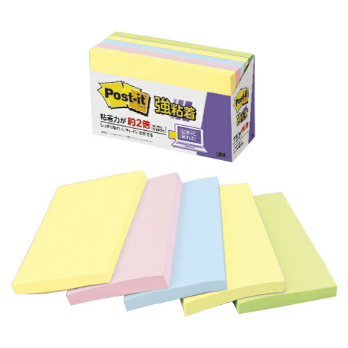 ●強粘着タイプのポスト・イット（R）ノートです。パソコンのデスクトップやキャビネット、樹脂製品などつきにくかった場所にしっかり貼れます。●大切なことや伝言を書いて仕事もスムーズ。●強粘着タイプですので、紙の種類によっては、はがすときに表面を...