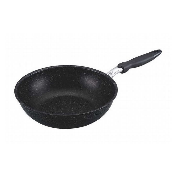 前川金属工業所 IHマーブルいため鍋28cm 607222JANコード：4977906066286規格：規格28cmサイズ：直径×高さ（深さ）　全長φ295×H122mm(80mm)　507mmサイズ容量1：φ295×H122mm(80mm...