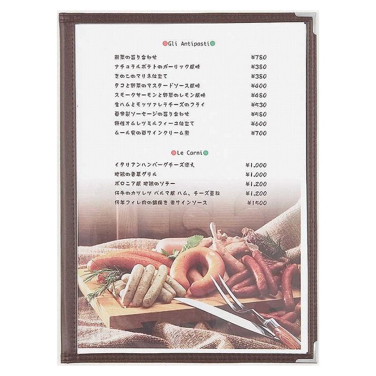 シンビ スリム-B-ABW スリムバインダーメニューブック 茶 306172JANコード：4995446100710規格：規格茶サイズ：外寸幅×高さ240×H315mmサイズ容量1：240×H315mm材質：生産地：日本スリムバインダーメニ...
