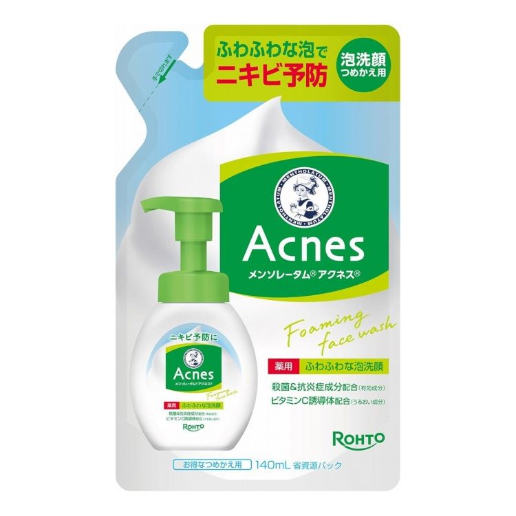 【商品詳細】ふわふわの泡でニキビができやすい肌をやさしく洗います。エコなつめかえ用成分：＜有効成分＞イソプロピルメチルフェノール、グリチルリチン酸ジカリウム＜その他の成分＞ビタミンCリン酸Mg、濃グリセリン、BG、ビタミンE、ソルビット液、...