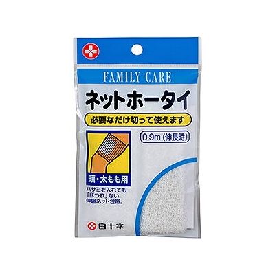 商品概要メーカー：白十字商品名：FCネットホータイ頭・太もも区分：日用雑貨内容量：1個商品概要：●手先やひじをはじめ、体のさまざまな箇所にお使いいただける便利な伸縮ネット包帯です。●キズの当てガーゼやハップ剤カイロなどが簡単に固定できるほか...