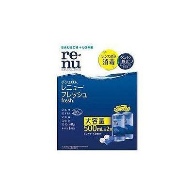 商品概要メーカー：ボシュロム・ジャパン商品名：ボシュロムレニューフレッシュ（500mL×2本パック）区分：医薬部外品内容量：500mL×2本パック商品概要：タンパク除去成分ハイドラネートの働きで、1本でソフトコンタクトレンズの洗浄・すすぎ・...
