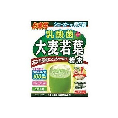 商品概要メーカー：山本漢方製薬商品名：【軽】お徳用乳酸菌大麦若葉ステックタイプ（4g×30包）区分：食品内容量：4g×30包商品概要：通販で話題の、大麦若葉＋乳酸菌＋オリゴ糖のトリプルバランス！大麦若葉の不溶性食物繊維とオリゴ糖が、乳酸菌の...