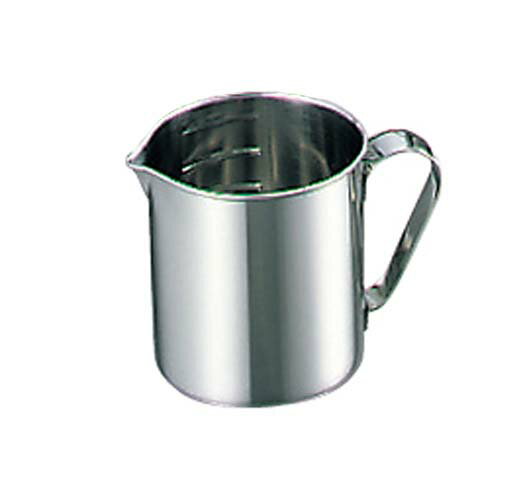 【商品説明】●最小目盛：200cc【外寸】φ110×H120 【容量】1L【材質】18-8ステンレス【代引きについて】こちらの商品は、代引きでの出荷は受け付けておりません。【送料について】北海道、沖縄、離島は送料を頂きます。