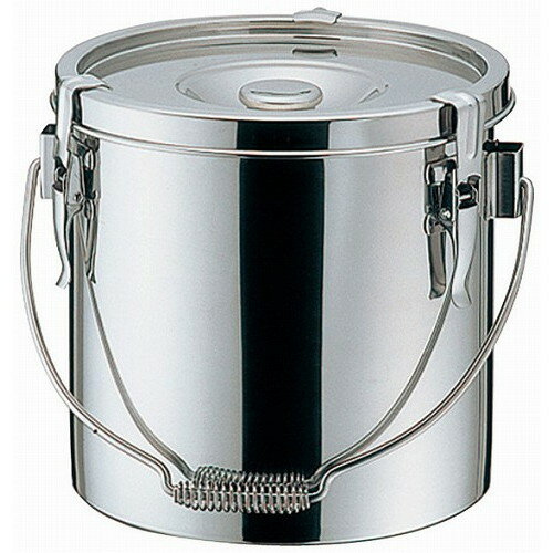 ■商品説明●プッシュ式蓋構造により蓋が吸い付くように密閉してもプッシュして空気をいれることにより簡単に取り外せます。●フック：3箇所●底板厚2.0mm■直径・サイズ■深さ■重さ2.6kg■容量10L●フック：3箇所●底板厚2.0mm【代引き...