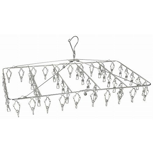 ■商品説明●丈夫でサビに強いステンレス製。●風が吹いても竿から外れにくいフックストッパー付●向きが変えられ干しやすい360度回転式フック。●折りたたみ式なので、収納時はコンパクト。■直径・サイズ幅：700■深さ■重さ1050g■容量●風が吹...