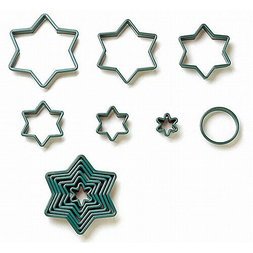 ■商品説明●星型：約153×H20・約112×H20・約85×H20・約67×H20・約43×H20・丸型：φ70×H15●星型6PCS●丸型(土台)1PCS■直径・サイズ■深さ■重さ■容量●星型6PCS●丸型(土台)1PCS【代引きについ...