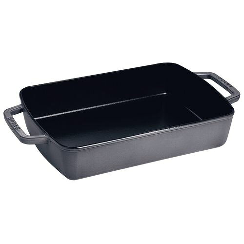 ストウブ スモールベーカー 40510-323 黒 RSTB701 JANコード 3272343030236●メーカー品番:40510-323●カラー:黒●(内寸)間口×奥行×高さ(mm):300×200×75●重量(kg):3.4●(底面...