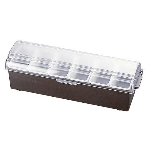 トレックス コンジメントディスペンサー レギュラー 4743 6ヶ入 ブラウン AKV086A JANコード 0084058113660●メーカー品番:4743●幅×奥行×高さ(mm):500×165×155●色:ブラウン●材質：PC■TR...
