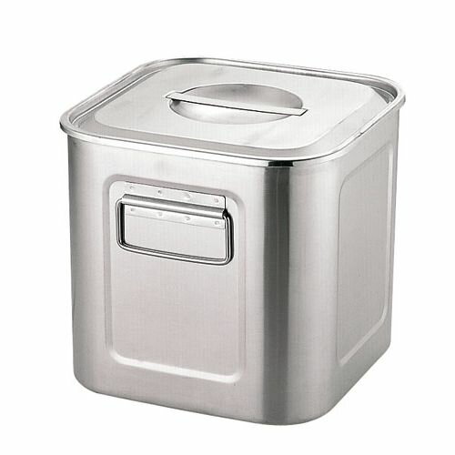 YUKIWA エコクリーンUK18-8深型角キッチンポット 36cm AEK1315 JANコード 4520785071508●サイズ(cm):33●内寸×深さ(mm):328×328×327●容量(L):35.0●材質：18-8ステンレス...