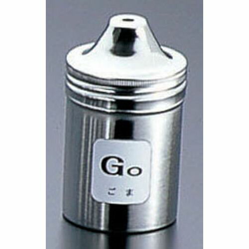 TKG 18-8調味缶 小 Go（ごま） BTY728 JANコード 4520785077982●規格:Go●直径×高さ(mm):55×100●材質：18-8ステンレス■記号と用途A (調味料)S (しお)P (こしょう)G (にんにく)N...