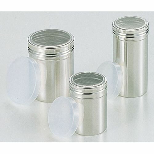 遠藤商事 SA18-8パウダー缶（PP蓋付） ロング BPU01004 JANコード 4905001009174●サイズ:ロング●直径×高さ(mm):55×115●重量(kg):0.076●材質：18-8ステンレス・ポリプロピレン■※アミ目...