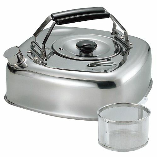 杉山金属 18-8キューブケトル（ストレーナー付） KS-2621（2.8L） EKT3603 JANコード 4900896126210●メーカー品番:KS-2621●容量(L):2.8●幅×奥行×高さ(mm):227×227×95●口径(...