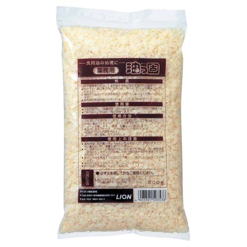 ライオン 油っ固 （500g×20袋入） AAB07 JANコード 4903301503538●重量(kg):0.500●材質：高級脂肪酸■手や厨房を汚さずに手軽に固めて、ポイ。■1袋500gで約15Lの油が固まります。■1Lの油に対して(...