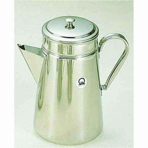 遠藤商事 SA18-8コーヒーポット #18 三角口（電磁調理器用） FKC03001 JANコード 4905001010941●タイプ:IH用●容量(cc):4000●高さ(mm):260●底径(mm):170●材質：18-8ステンレス■...